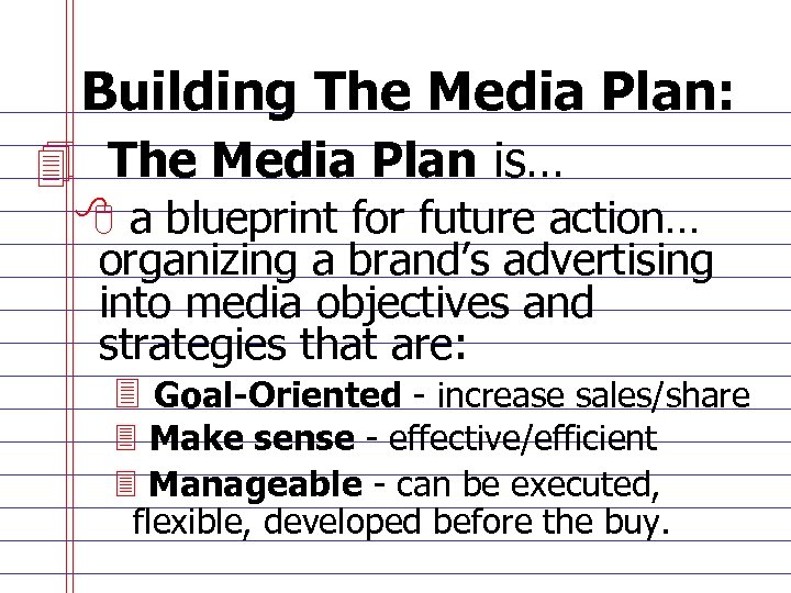 Media The Marketing of Messages Building