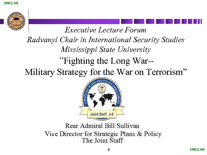 UNCLAS Executive Lecture Forum Radvanyi Chair in International