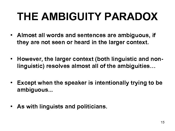 Ambiguity Puns and Visual Ambivalence by Don L