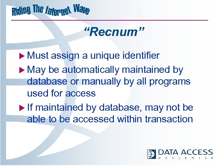ODBC Unplugged What s New in the Data Flex