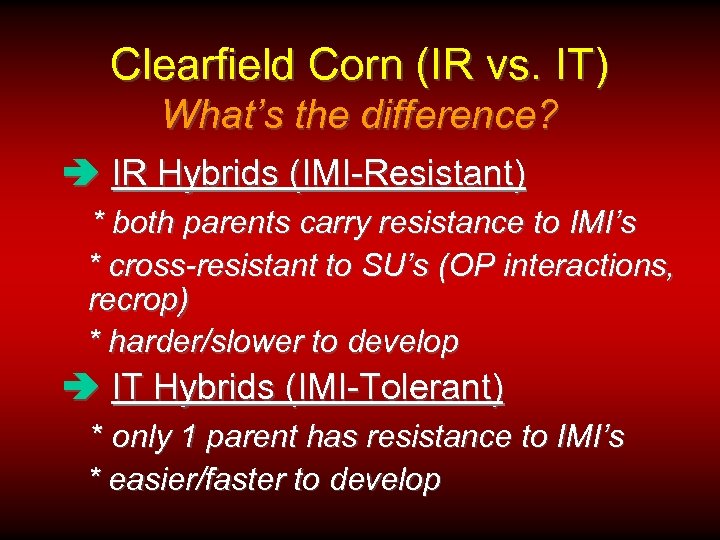 Herbicide Resistant Corn Hybrid Performance in Georgia E