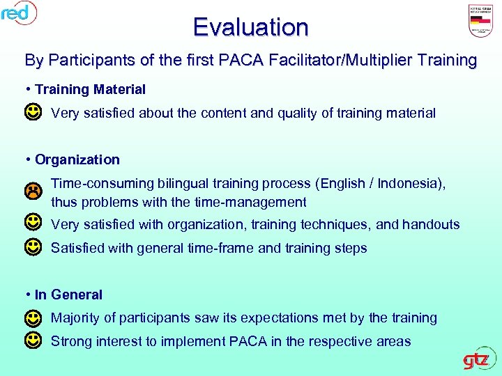 Indonesian-German Technical Cooperation PACA A Participatory Planning