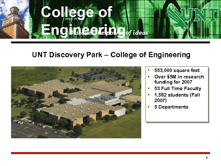 College of Engineering of ideas Discover the power