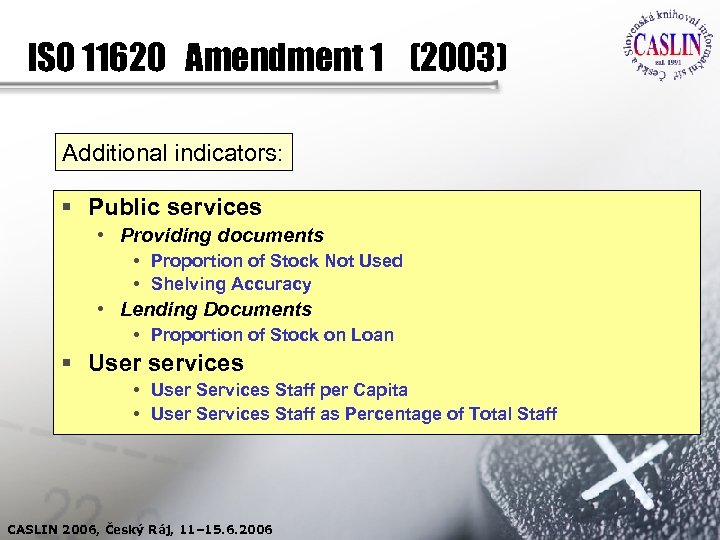 Library Performance Indicators Does it really make sense