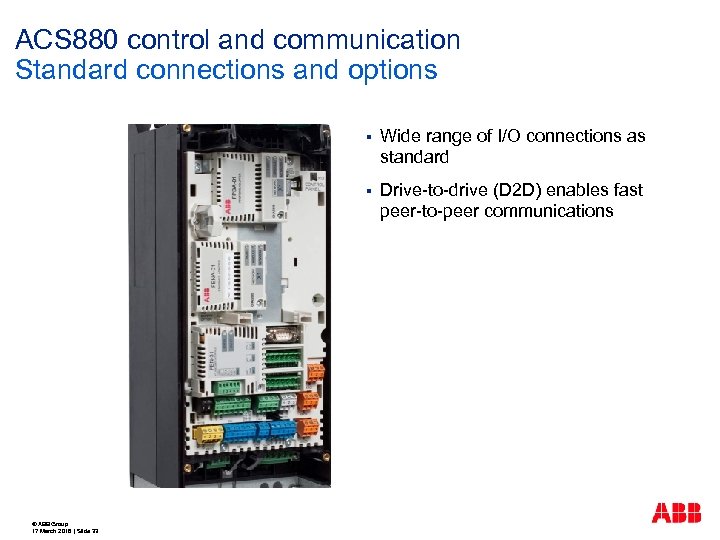 Joe Chen 高性能中低壓變頻器產品發表會 2012 10 18 All-compatible ABB industrial drives