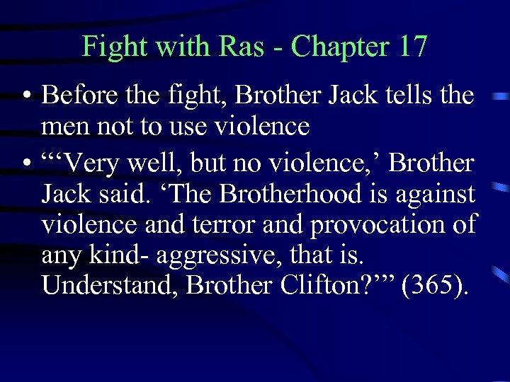 Invisible Man Motifs of Violence Street Confrontation