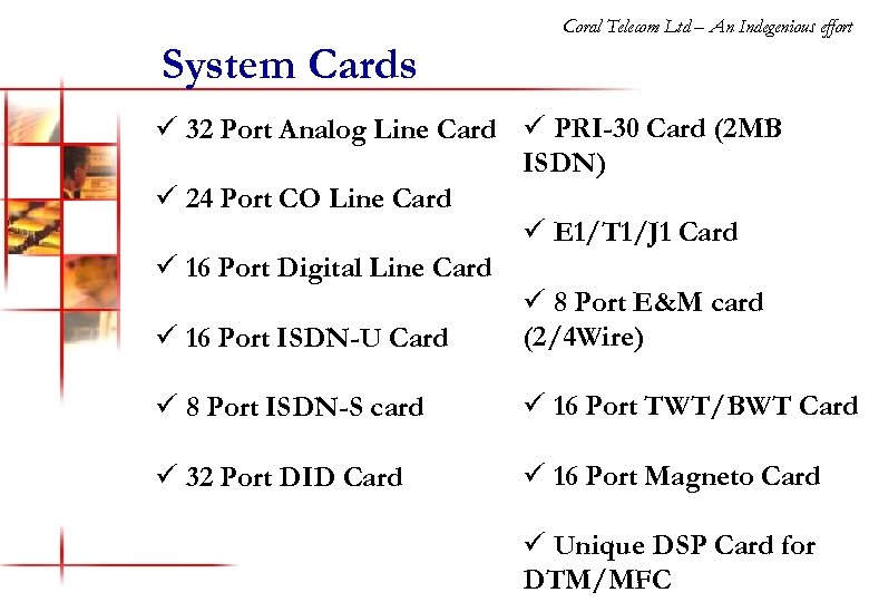 Coral Telecom Ltd IRIS PRESENTATION Abridged version