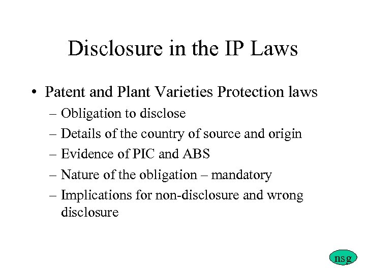 How to operationalize the disclosure requirement at the