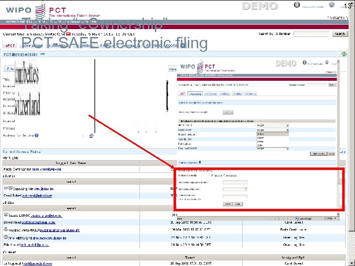 e PCT Electronic portal for PCT applications Quan-Ling
