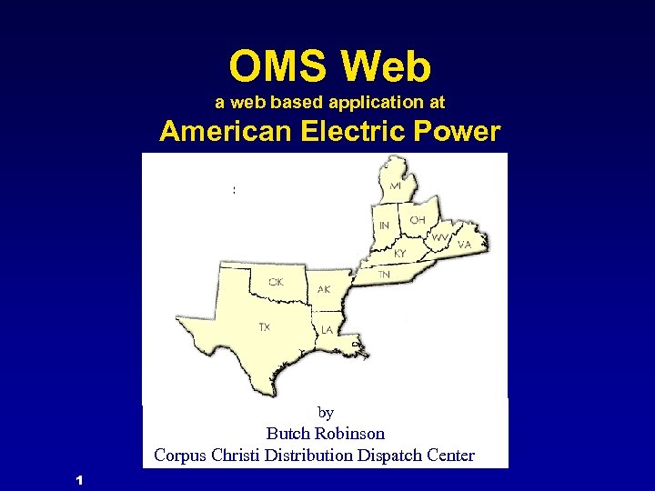 OMS Web a web based application at American