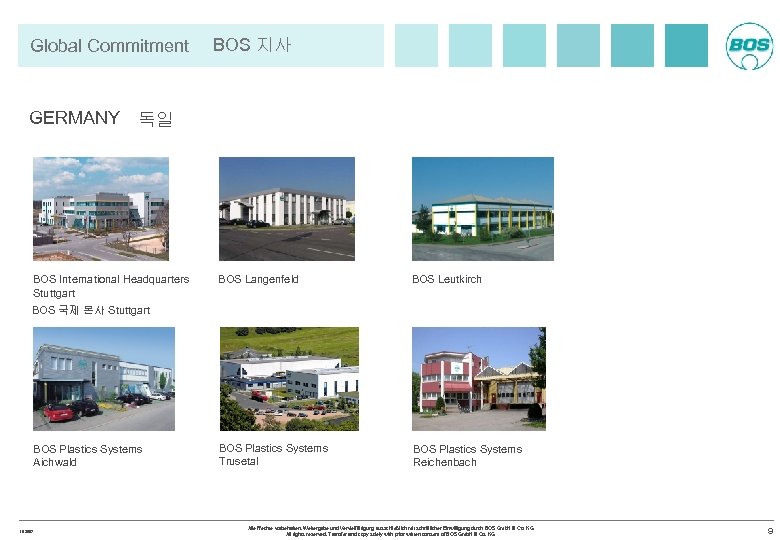 BOS Group Profile BOS 그룹 소개서 Product