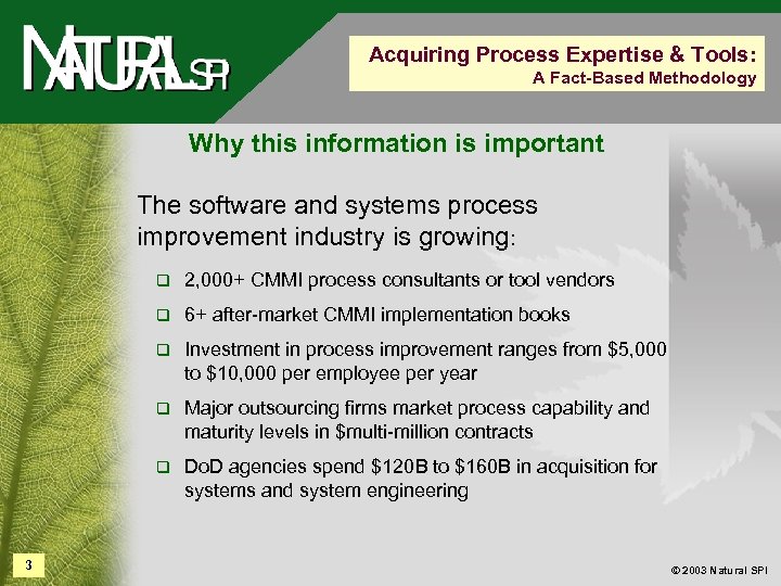 Acquiring Process Expertise Tools A Fact-Based Methodology