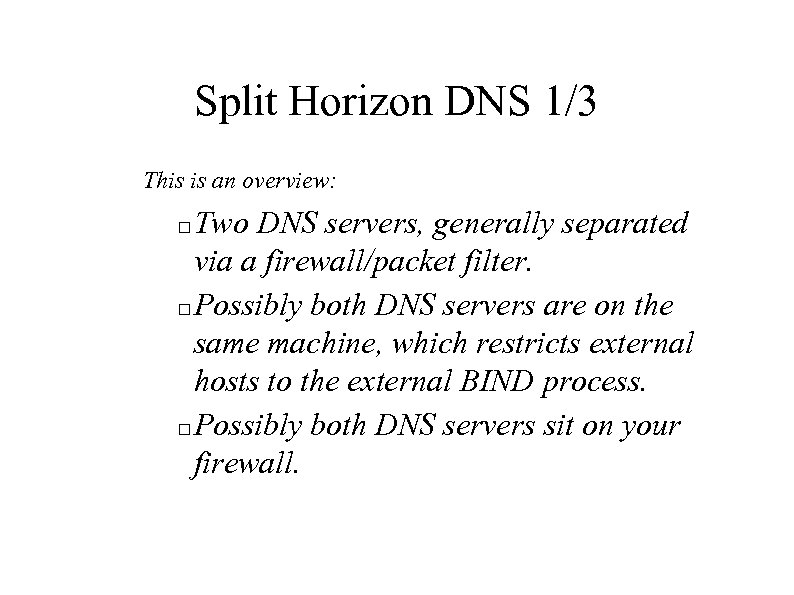 Running Secure DNS Servers Jay Beale Lead Developer