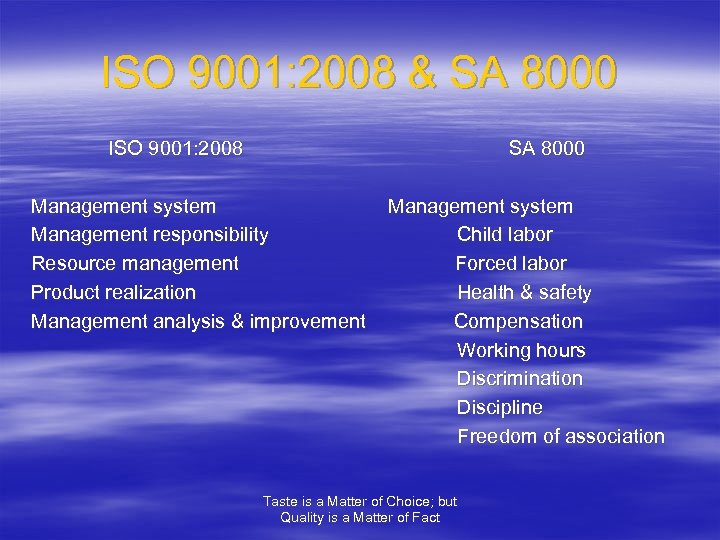 Integrating ISO 9001 2008 Quality management systems