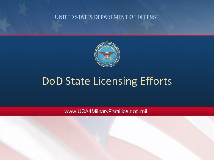 UNITED STATES DEPARTMENT OF DEFENSE Do D State