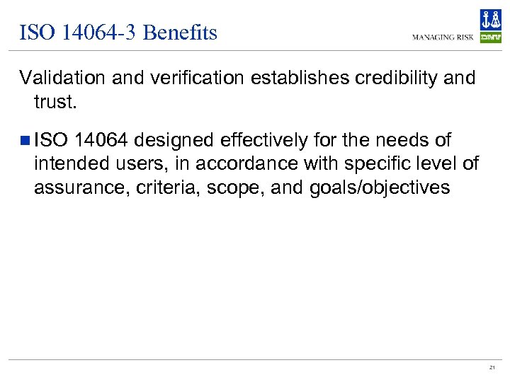 ISO 14064 Why Should You Care Presented