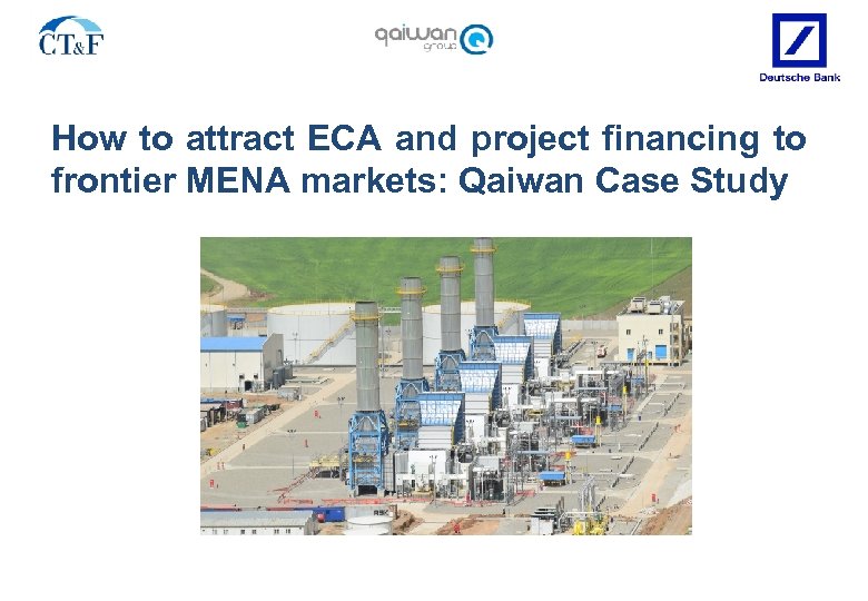 How to attract ECA and project financing to