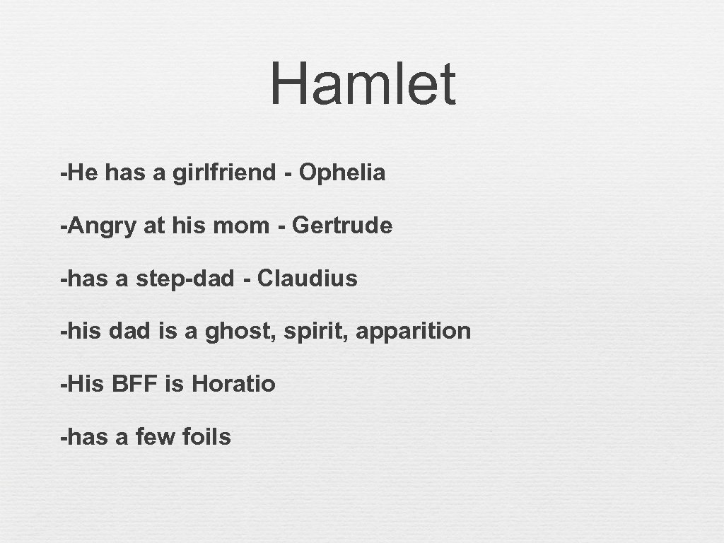 Intro to Hamlet Prepared by M Teref