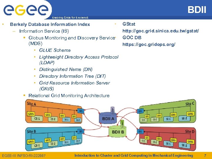 Enabling Grids for E-scienc E g Lite Middleware