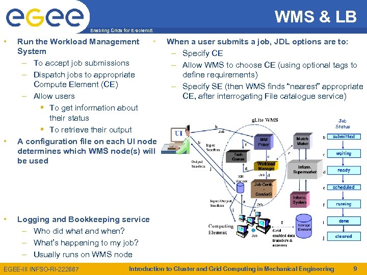 Enabling Grids for E-scienc E g Lite Middleware