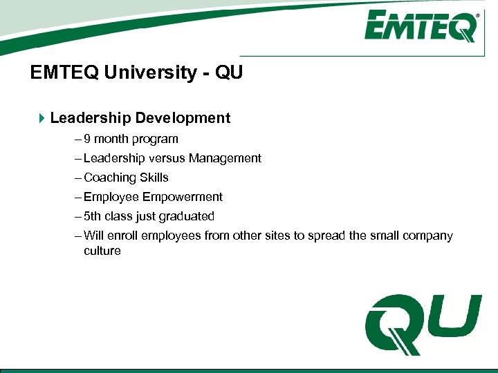 EMTEQ Business Strategy Introductions Jerry Jendusa 1989