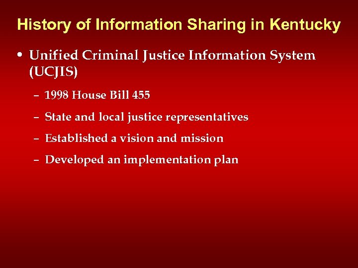 Beyond Justice Coordinating Operational Information Sharing with