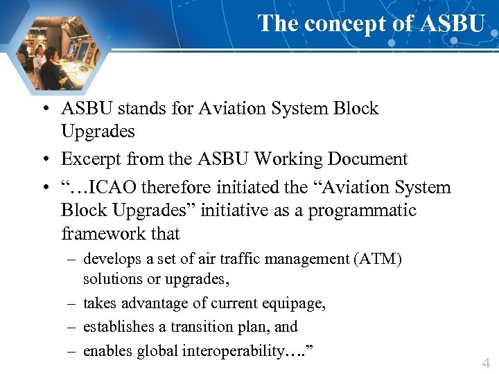 SP 14 ICAO Aviation System Block Upgrades ASBU and