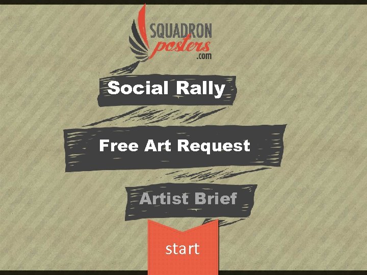 Social Rally Free Art Request Artist Brief start