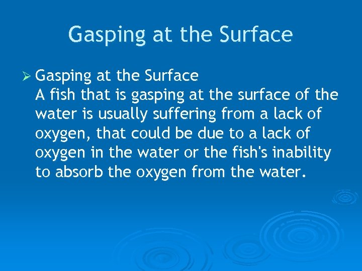 Fish Animal Science Level 1 Know ØTypes