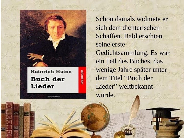 Der große deutsche Dichter Heinrich Heine
